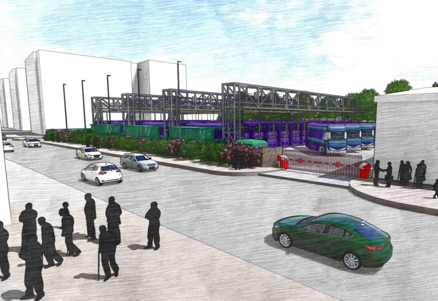 Works have commenced on the electrification of First Bus’s Basildon ...